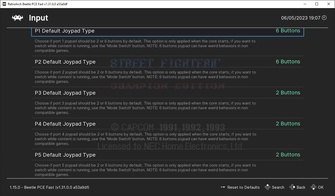 Add PCE 6 Button Joypad as an option to Beetle PCE Fast · Issue #15251 · libretro/RetroArch · GitHub