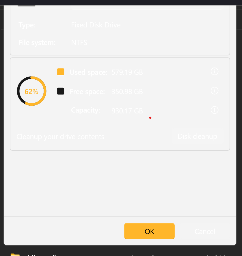 Drive Properties in Dark Mode Unreadable · Issue #7997 · files-community/Files · GitHub