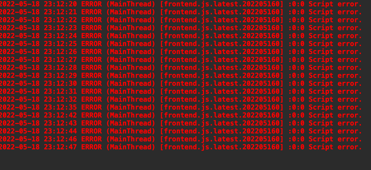 unable to find icon for domain threshold / resizeObserver loop completed with undelivered ...