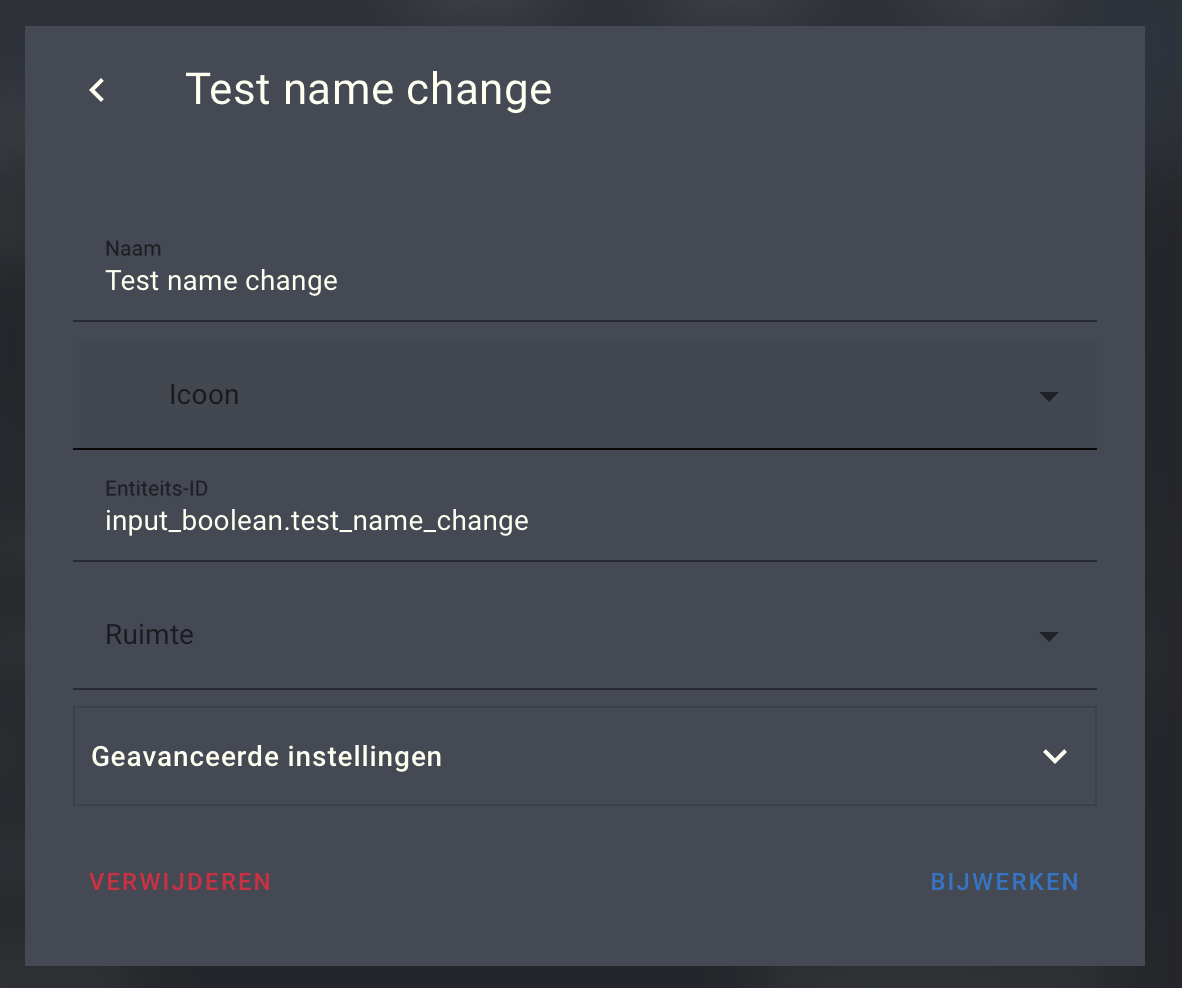 Can Not Rename Inputboolean Name In Ui · Issue 15906 · Home Assistantfrontend · Github