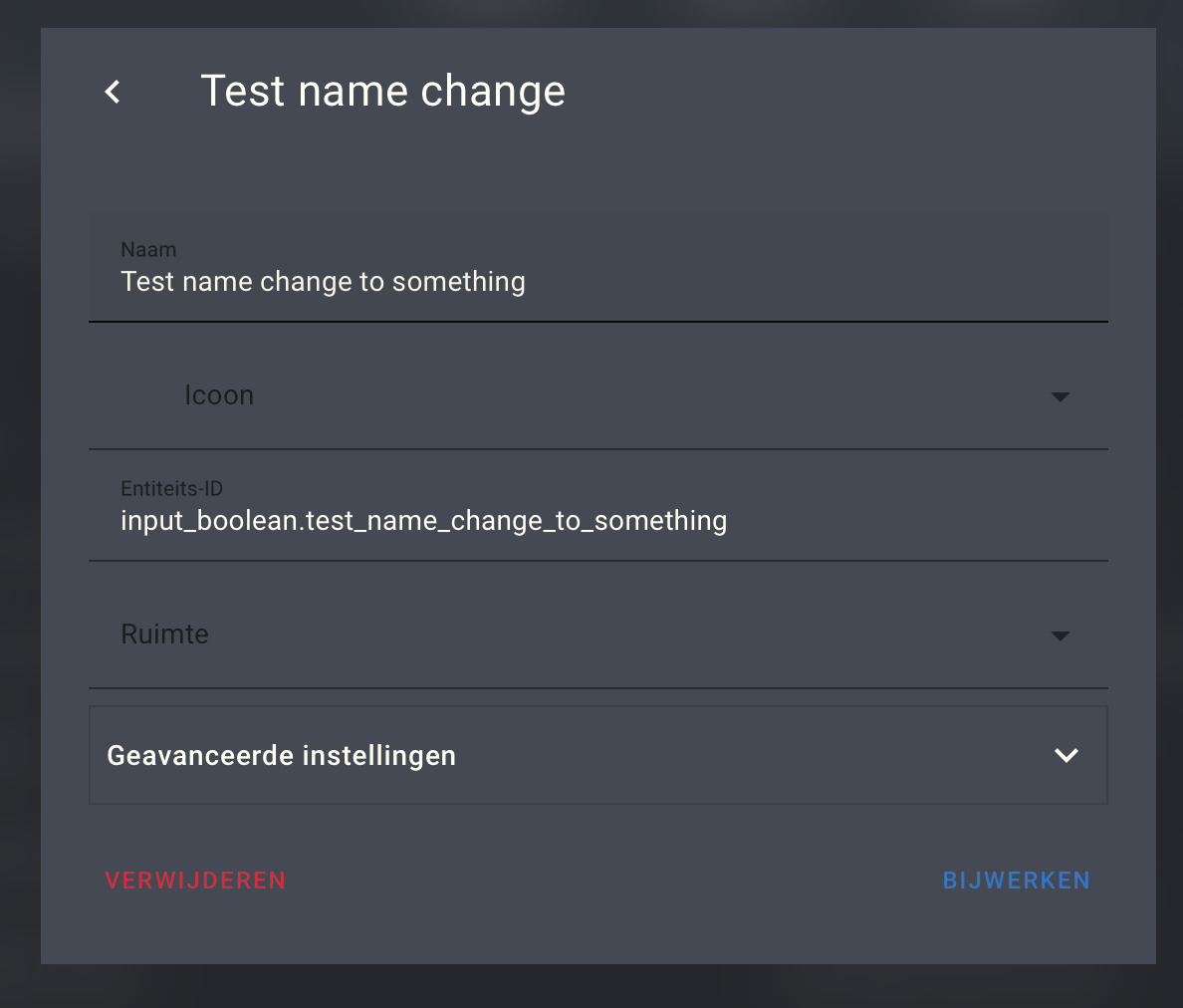 Can Not Rename Inputboolean Name In Ui · Issue 15906 · Home Assistantfrontend · Github