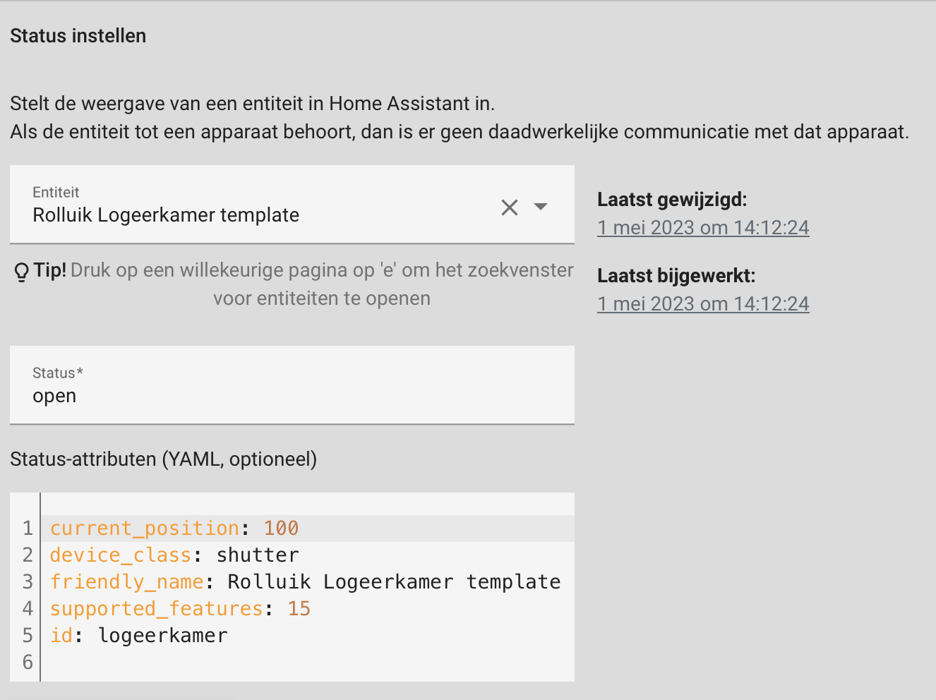 Friendlyname Template Not Correctly Shown In More Info Card · Issue 16361 · Home Assistant 