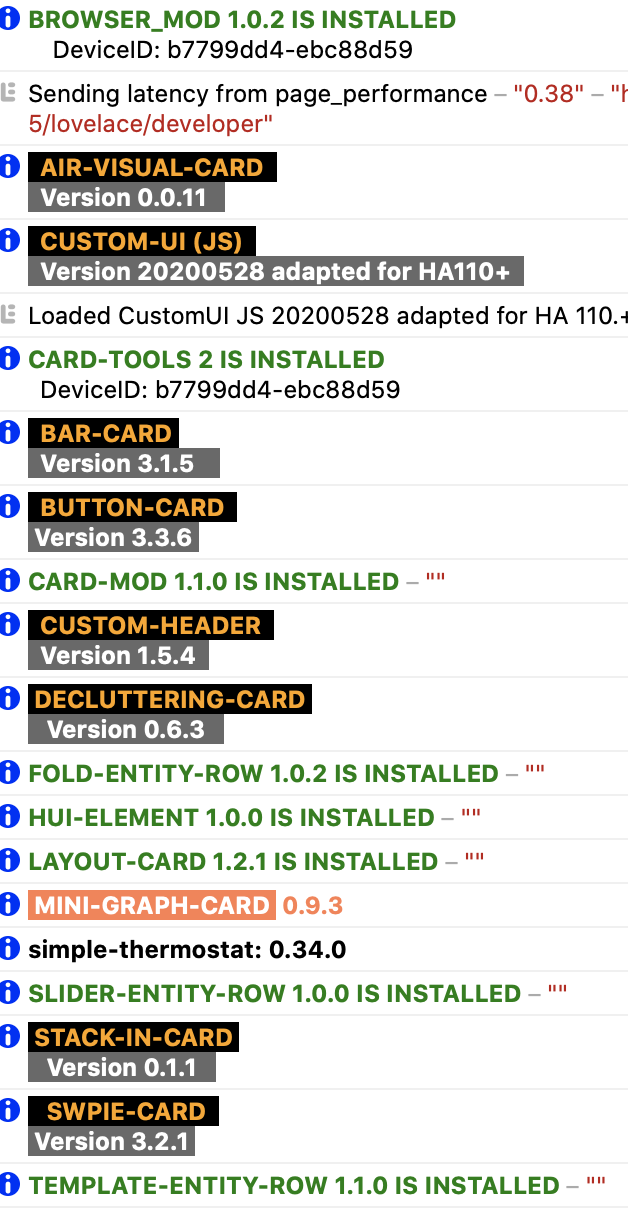 FR: add version info for console · Issue #78 · benct/lovelace-multiple-entity-row · GitHub