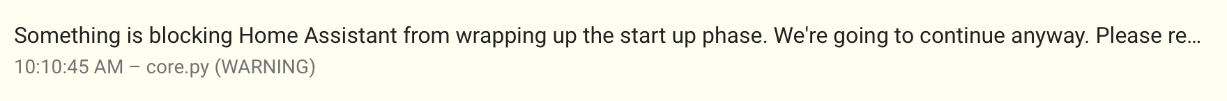 Multiple BlockingIOError exceptions during startup · Issue #37303 · home-assistant/core · GitHub