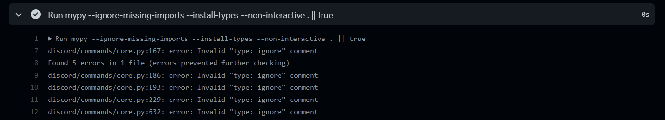 mypy CI is not working! · Issue #788 · Pycord-Development/pycord · GitHub