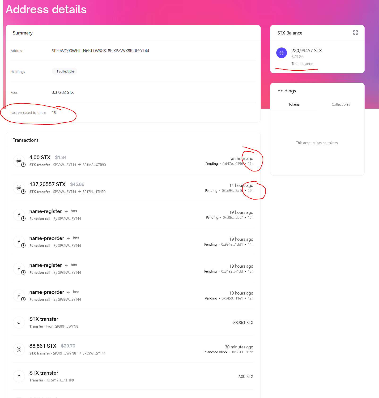STX transfers pending forever (14+ hours) · Issue #2668 · leather-io/extension · GitHub