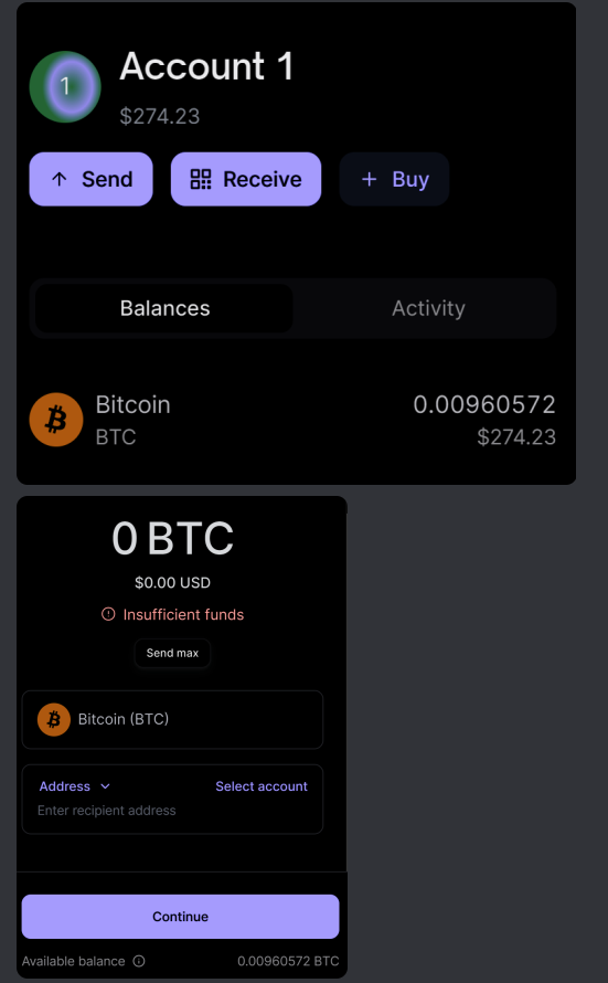 Bitcoin wallet shows "insufficient balance" even when enough is left to cover fees · Issue #3661 ...