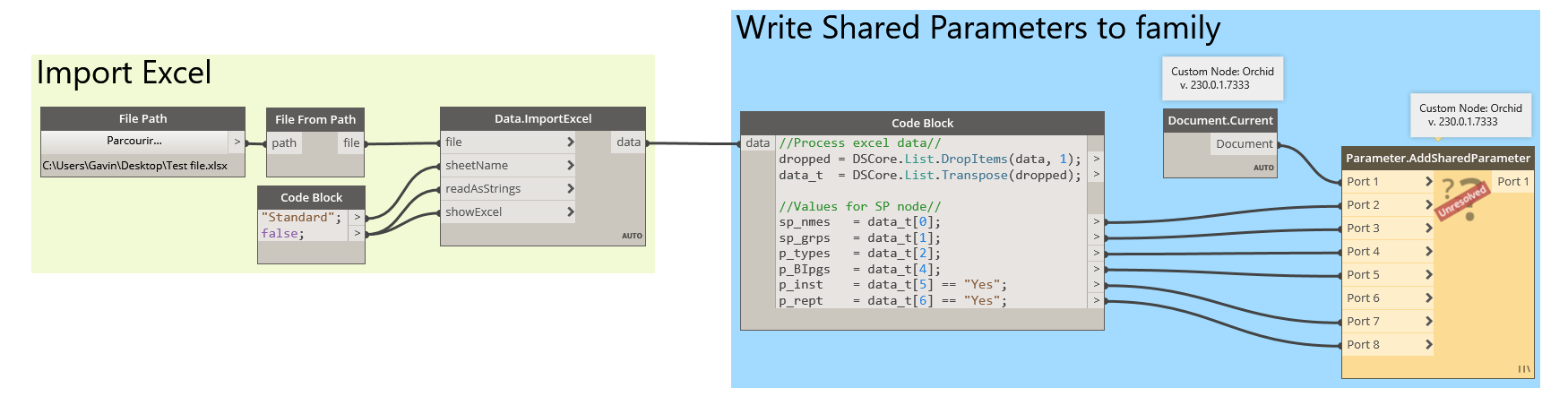 Parameter.AddSharedParameter · Issue #89 · erfajo/OrchidForDynamo · GitHub