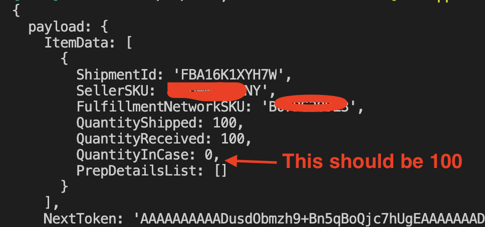 inbound shipment item QuantityInCase always empty for shipments created ...