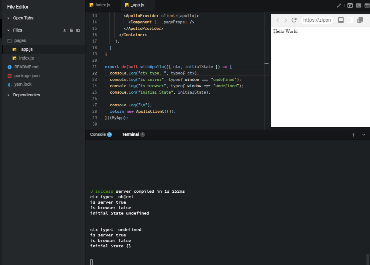 Question: why is initialState running on server side? · Issue #35 ...
