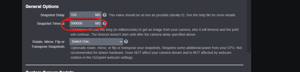 Octolapse Error: Camera Script Failed Errors were detected - The 'RP - Snapshot Camera Script ...