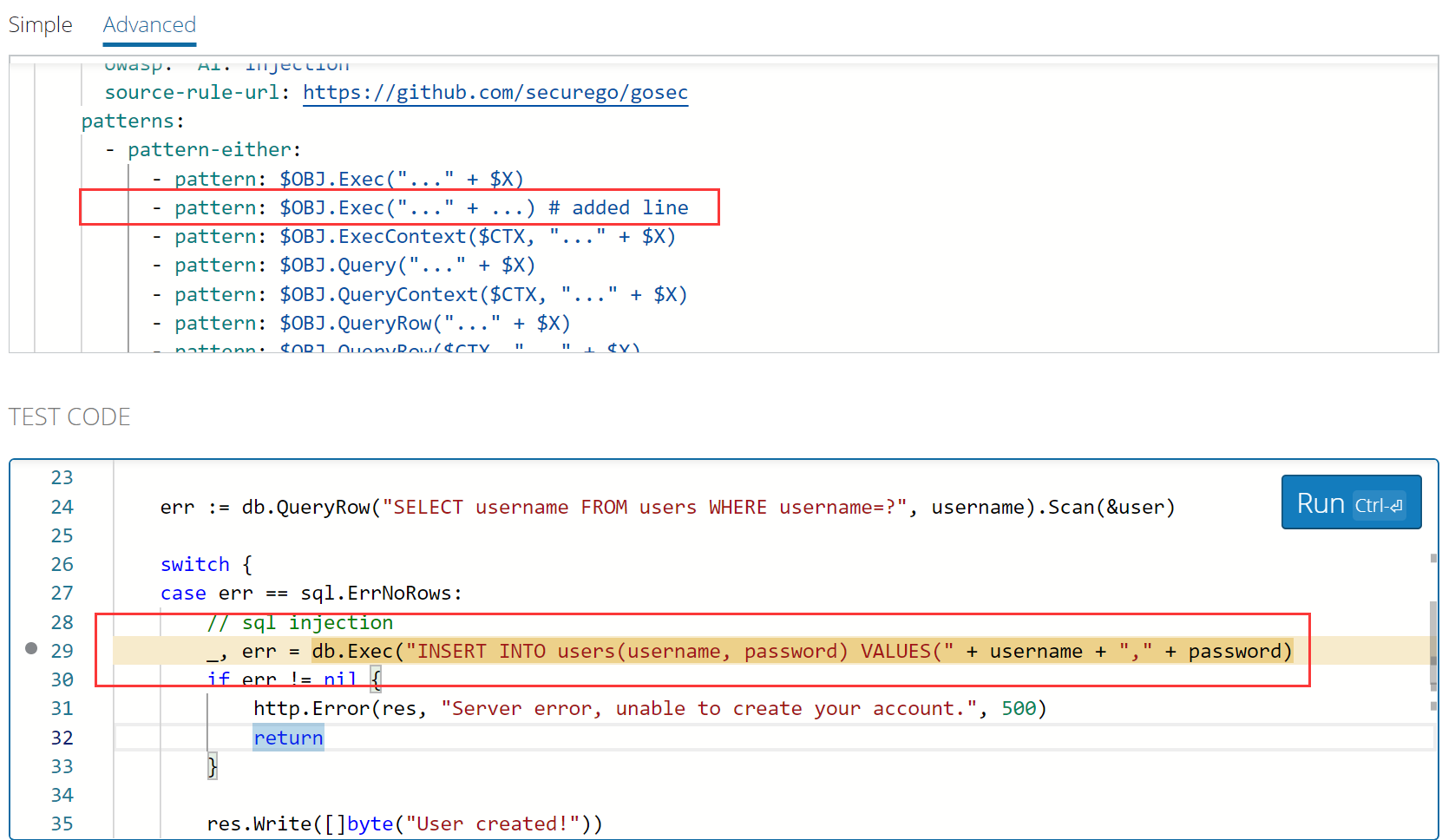 A false negative of SQL injection which seems can be simply fixed · Issue #3065 · semgrep ...