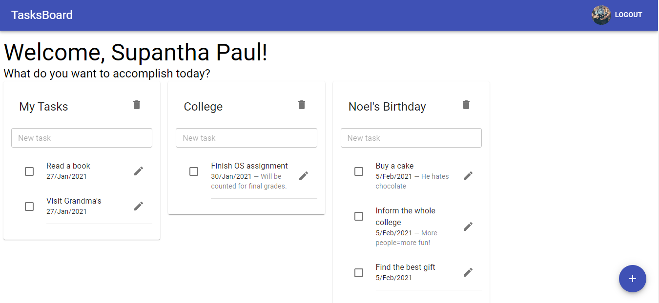 GitHub - supanthapaul/tasksboard: Efficient task management platform ...