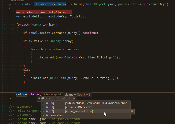 Duplicate claim added in OidcClient.cs.ProcessClaims method when claim valuetype is bool · Issue ...