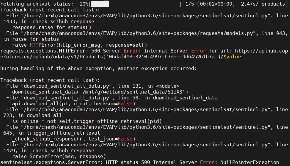 How to handle a large amount of LTA retrievals? · Issue #488 · sentinelsat/sentinelsat · GitHub