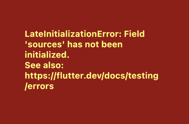 [BUG] html video tag fails with LateInitializationError: Field 'sources' has not been ...