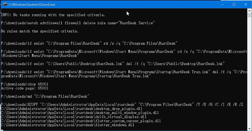 Install failed, chosen path then click install, program disappeared and ...