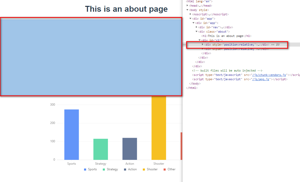 vue3.0中不同组件, 使用同一container名称, 在切换页面后多出空白canvas, 3.0的问题。 · Issue #2485 · antvis/G2 · GitHub