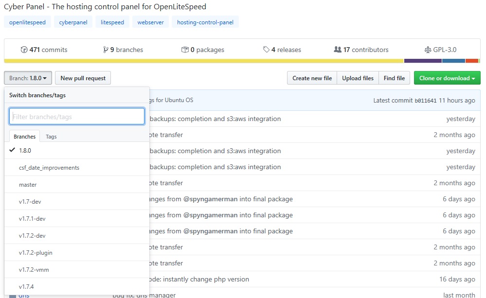 CyberPanel version at Login Page · Issue #141 · usmannasir/cyberpanel · GitHub