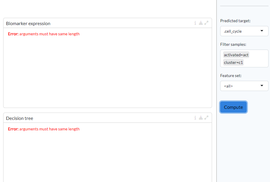 Error in Biomarker Expression board when multiple sample filters active · Issue #563 · bigomics ...