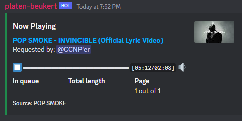 Bot stops playing music after approximately one minute · Issue #906 · museofficial/muse · GitHub