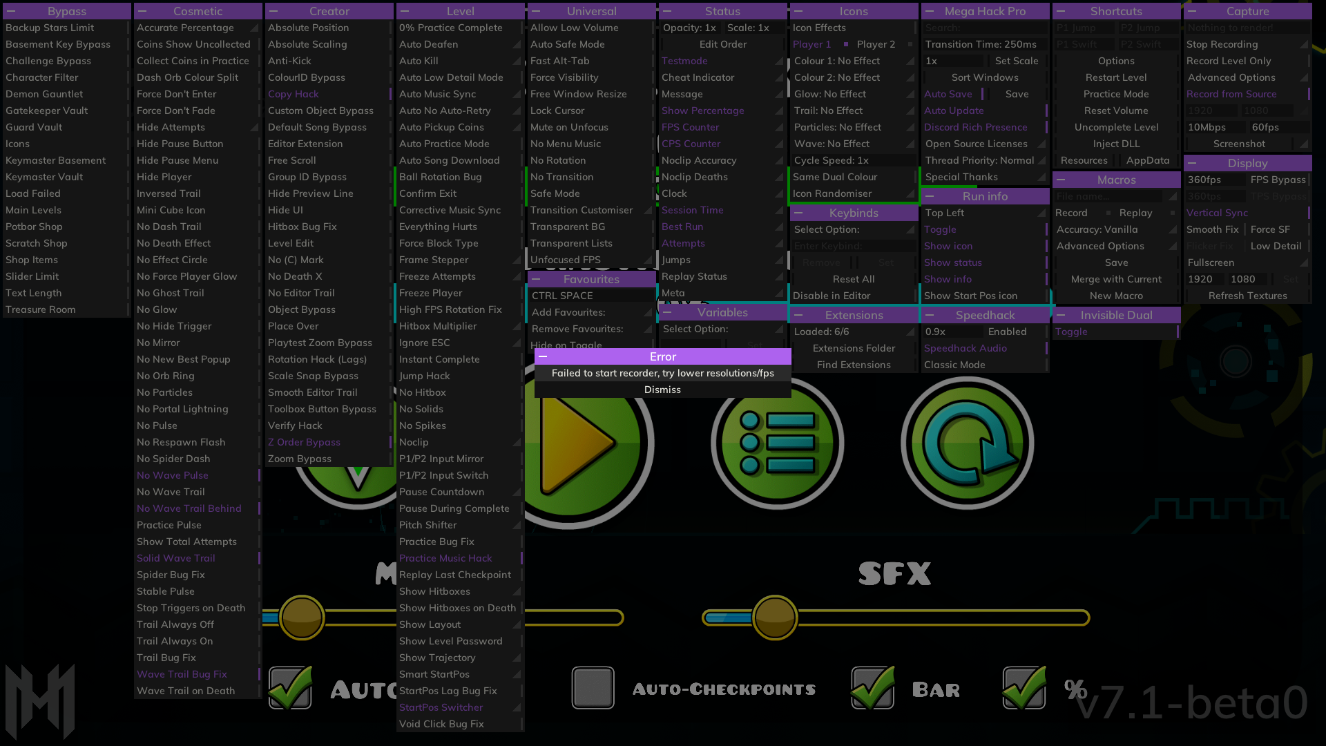 Recorder does not work under proton on Linux · Issue #851 · absolllute/Mega-Hack-Pro-Future · GitHub