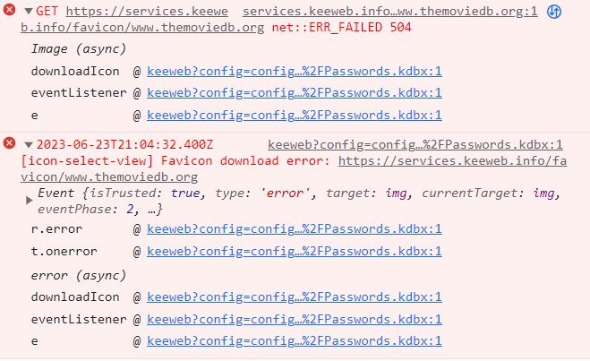 Favicon download is broken · Issue #2108 · keeweb/keeweb · GitHub