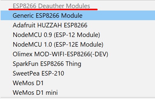 NodeMCU 1.0 (ESP-12E Module) still not available in Arduino IDE. · Issue #928 · SpacehuhnTech ...
