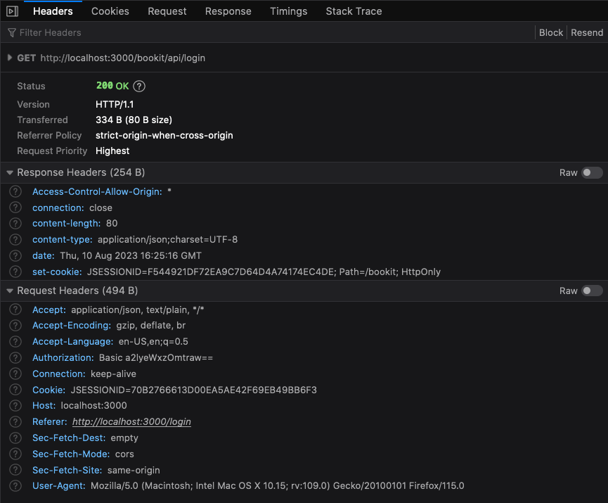 Vite doesn't send cookie headers... what am I missing? · vitejs vite ...