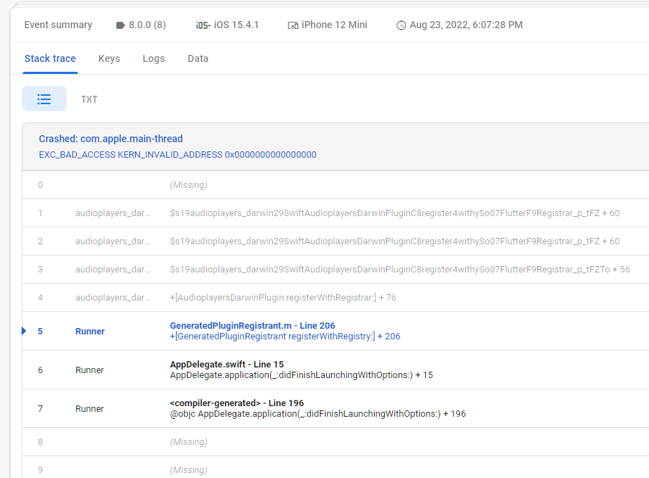 Crash on iOS · Issue #1251 · bluefireteam/audioplayers · GitHub