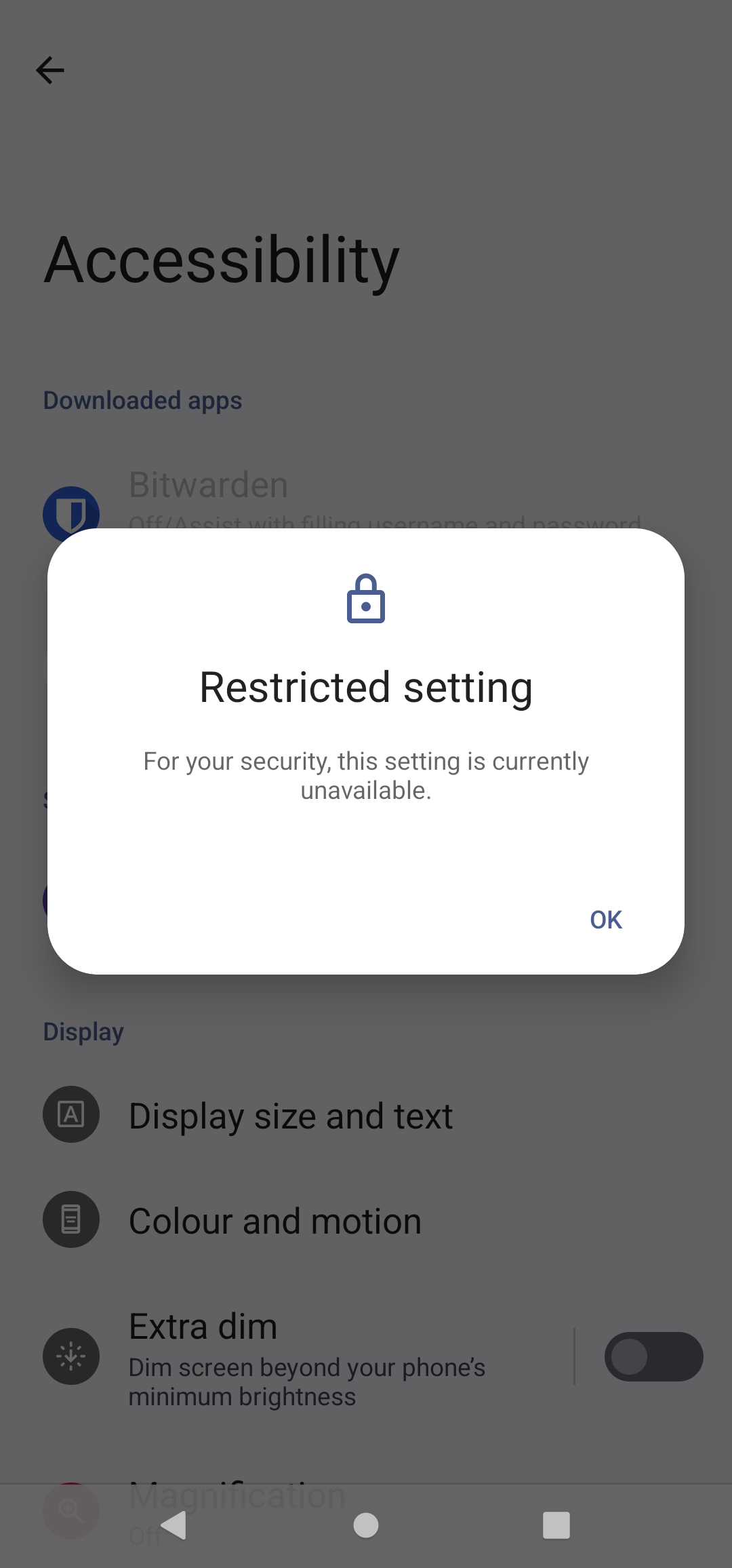 Auto-fill via accessibility cannot be activated on android 13 when bitwarden is sideloaded ...