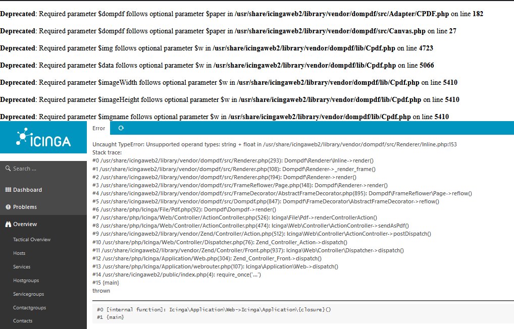 Update the dompdf library included in icingaweb2-vendor-dompdf · Issue #4577 · Icinga/icingaweb2 ...