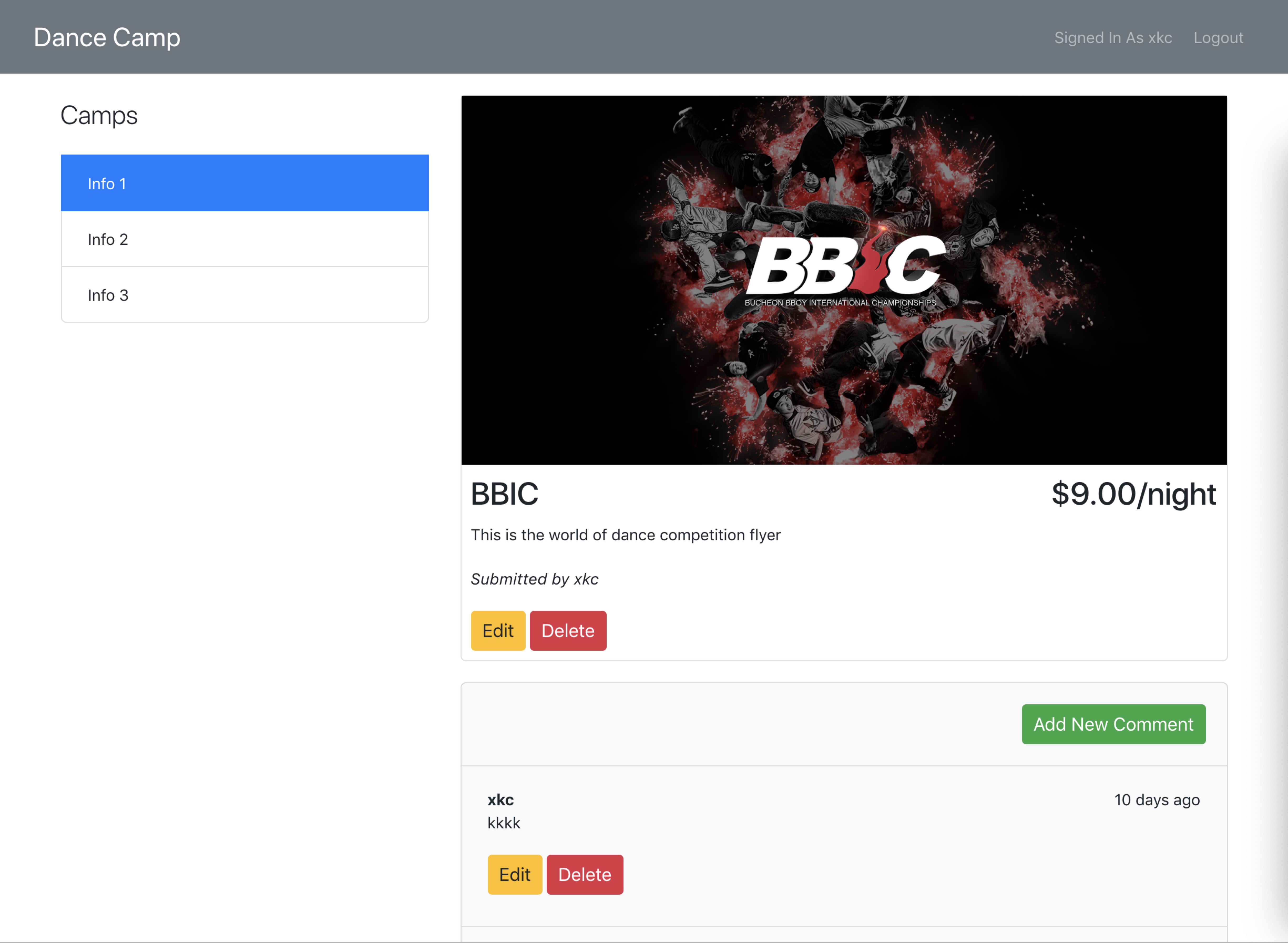 GitHub - kcxie/Campsite_web_project