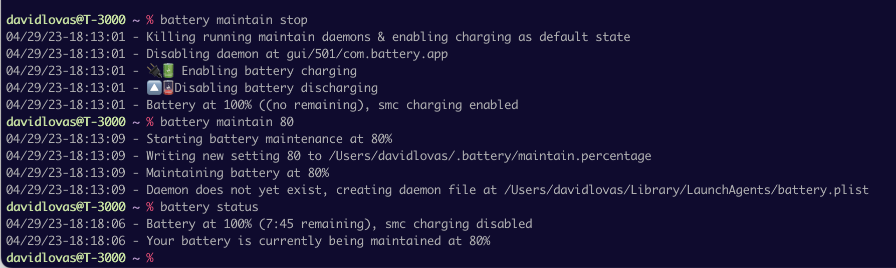 Battery charged to 100% despite limit · Issue #135 · actuallymentor ...