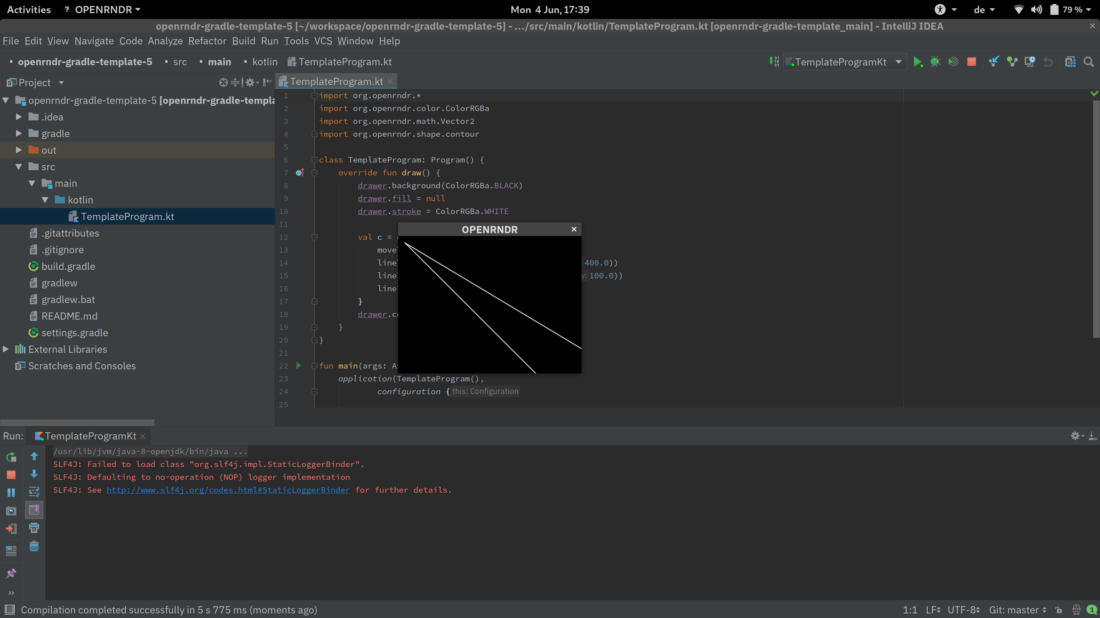 Running The Gradle Template Does Not Work · Issue 9 · Openrndr Openrndr · Github