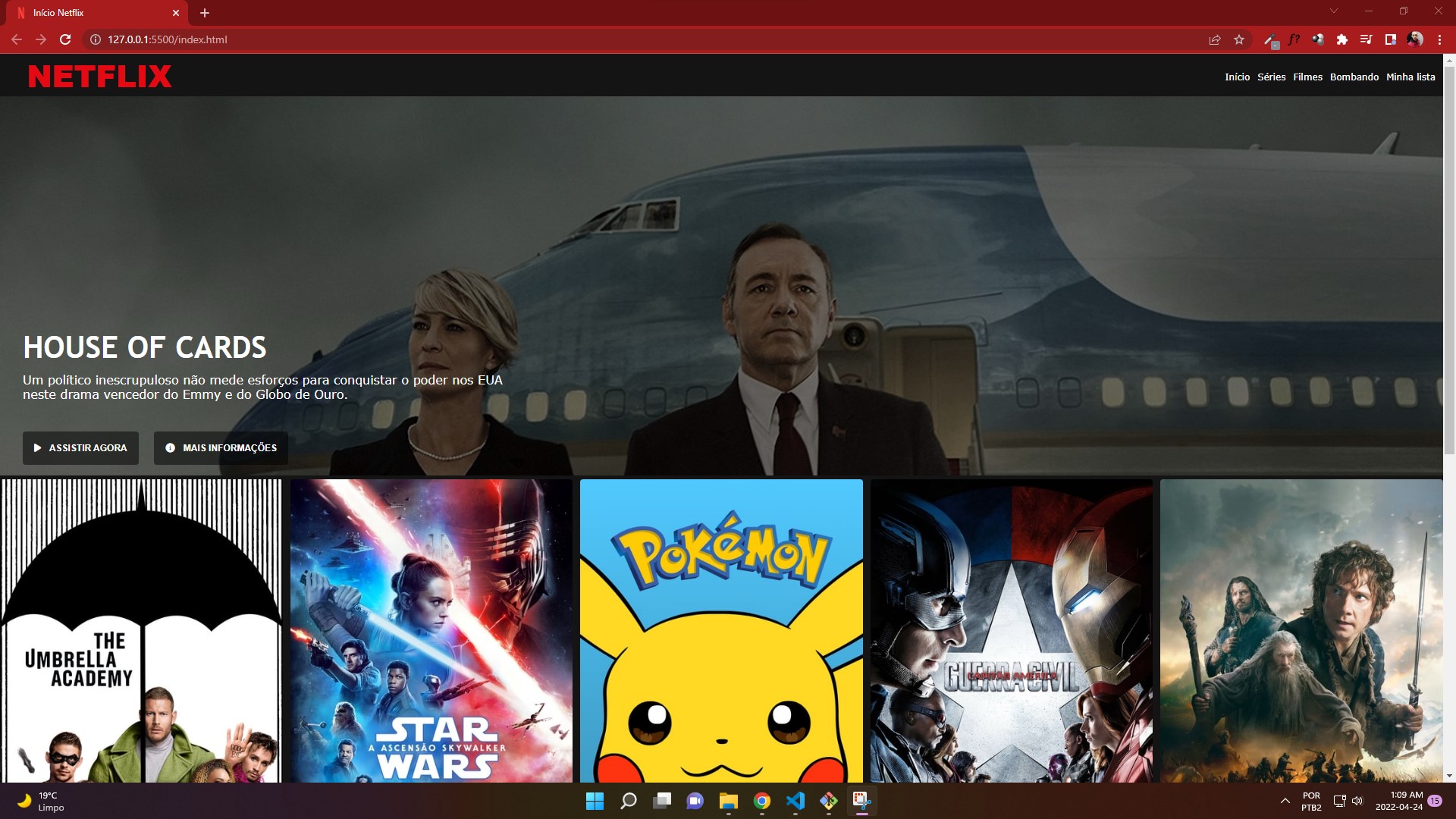 GitHub - mr-fabiosantos/clone-netflix: Clone da Netflix - Desafio proposto pela DIO
