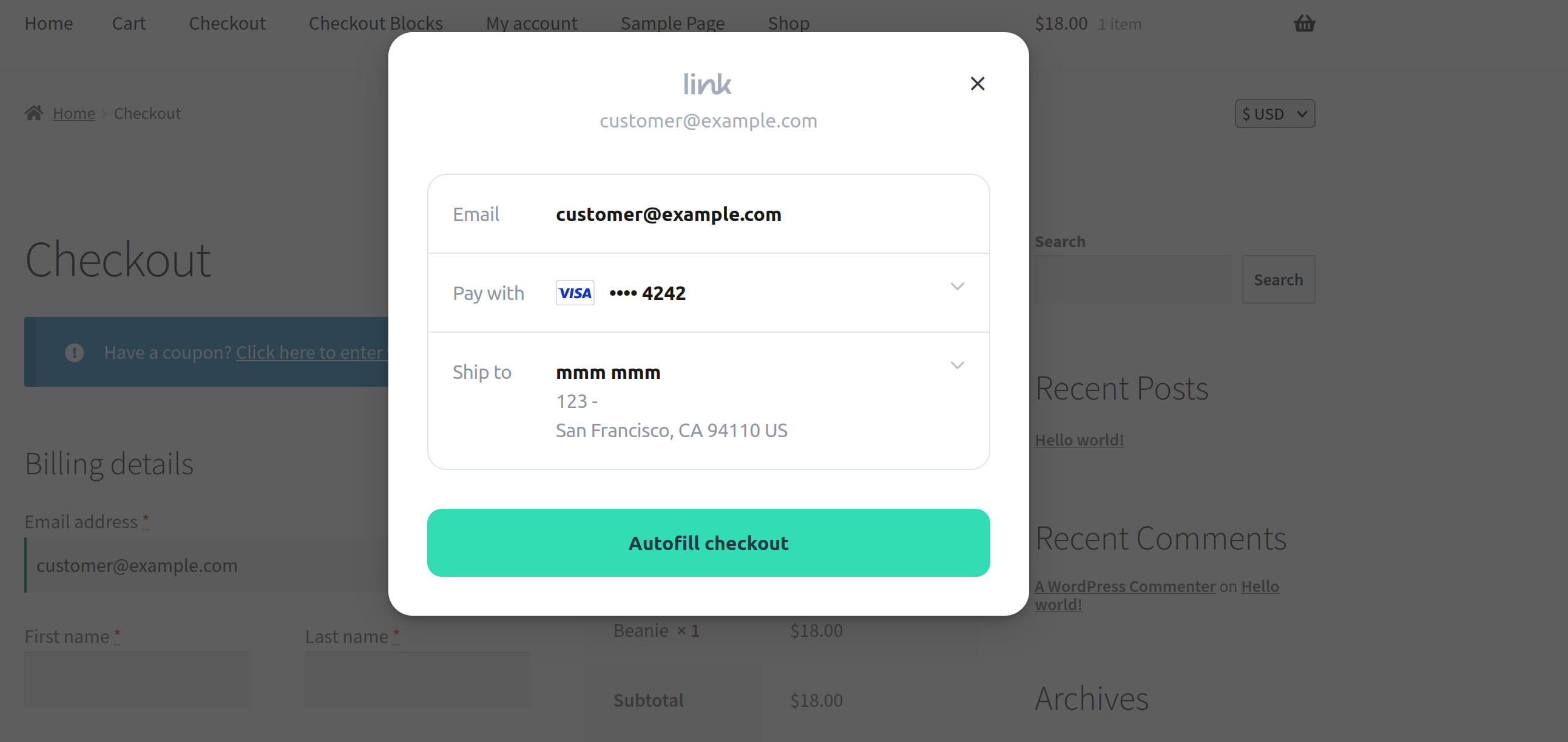Multiple UPE - Stripe Link compatibility · Issue #4720 · Automattic/woocommerce-payments · GitHub