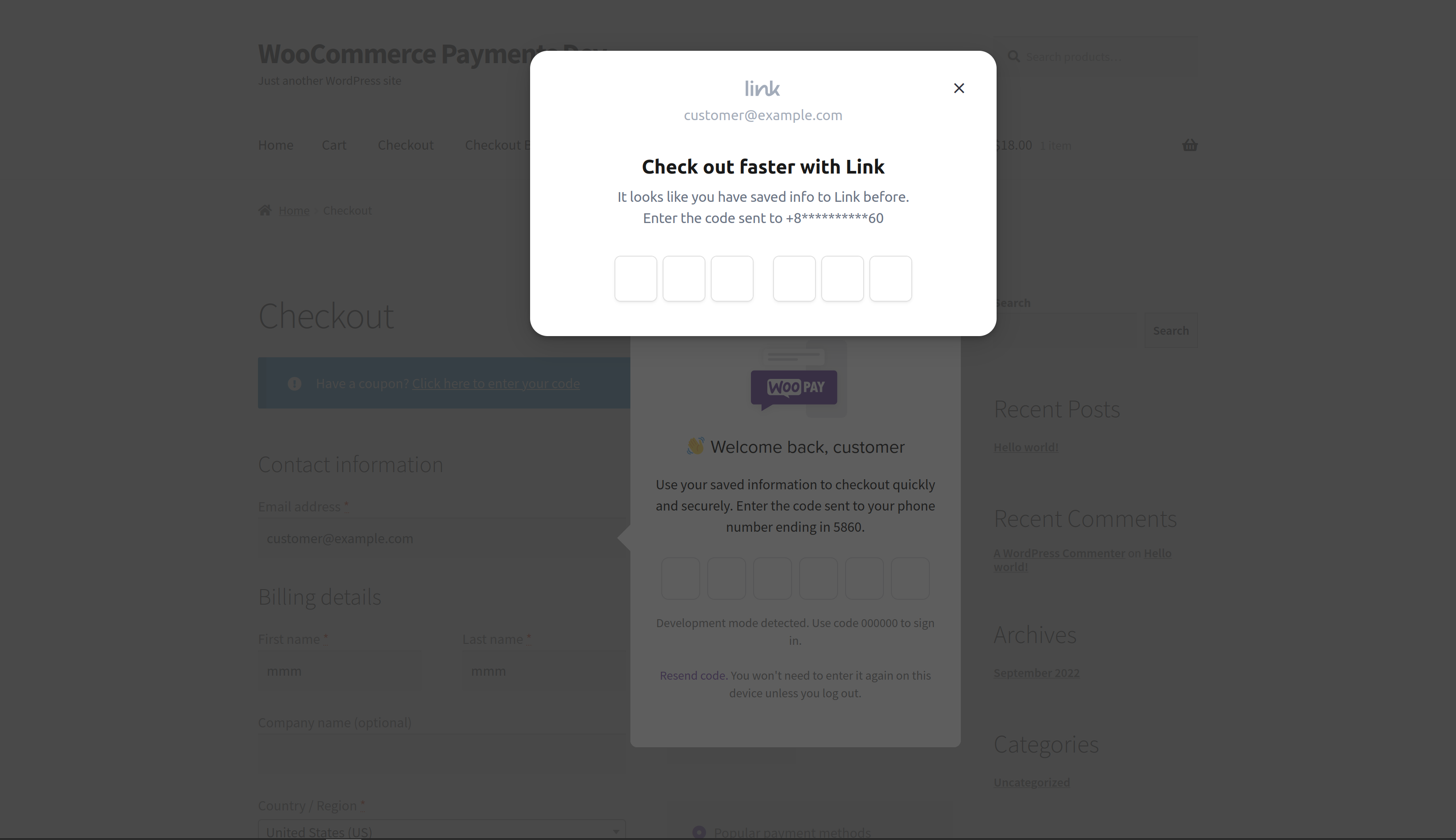 Multiple UPE - Stripe Link compatibility · Issue #4720 · Automattic/woocommerce-payments · GitHub