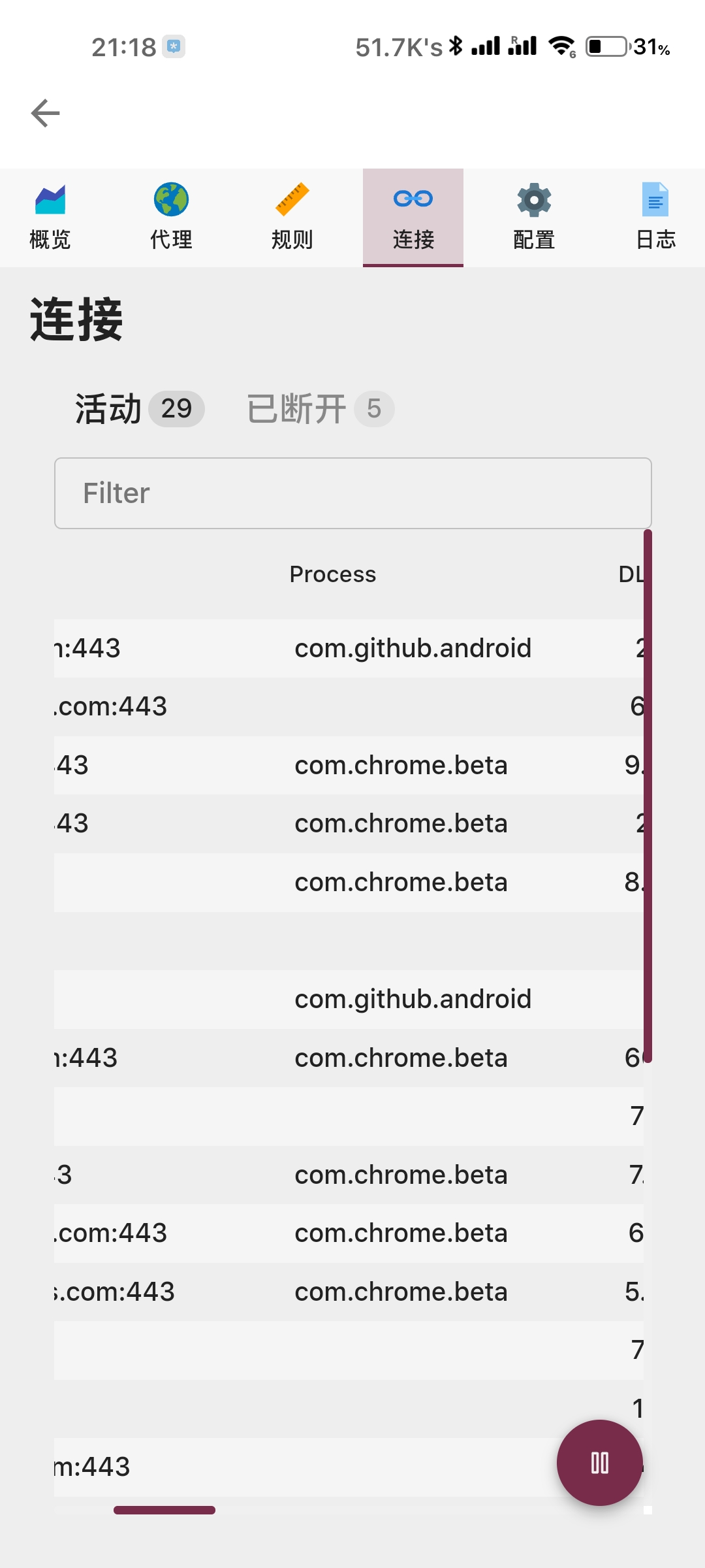 安卓里有些Process不显示 · Issue #36 · MetaCubeX/Clash.Mini · GitHub