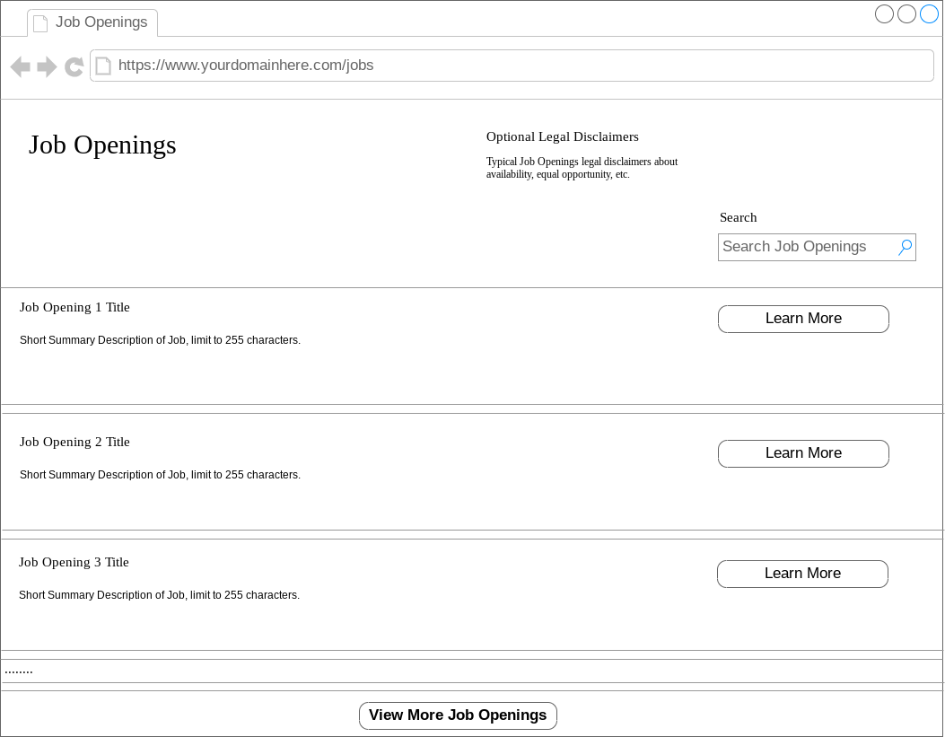 How to share/send/find the link to just ONE SPECIFIC Job Opening instead of all Job Openings ...