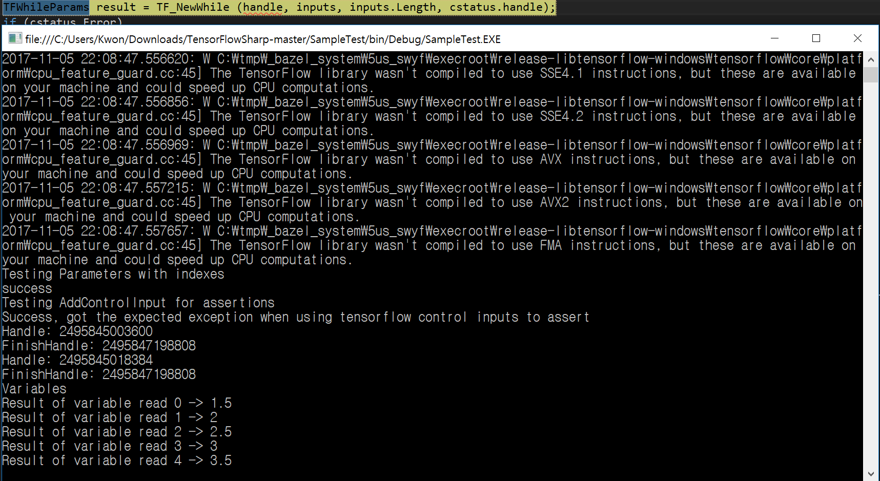 Sample Test is not runnig · Issue #169 · migueldeicaza/TensorFlowSharp ...