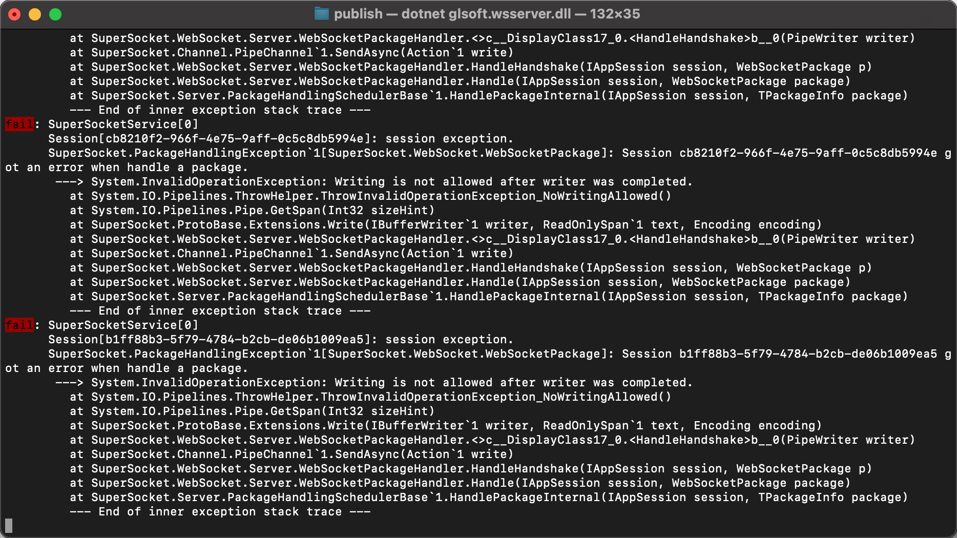 2.0 Websocket压力测试时出现错误！ · Issue #472 · kerryjiang/SuperSocket · GitHub