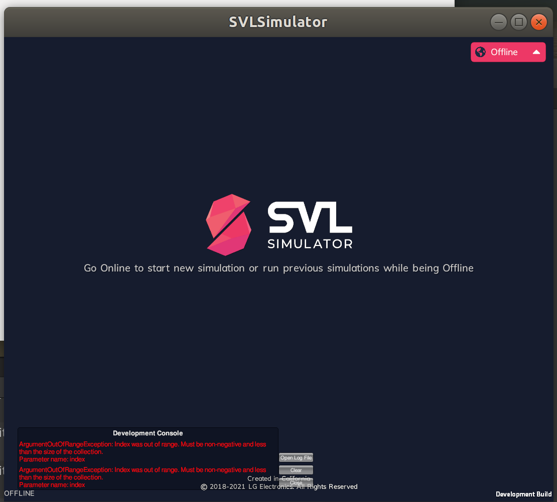 Simulator Cannot Go Online · Issue 1657 · Lgsvl Simulator · Github