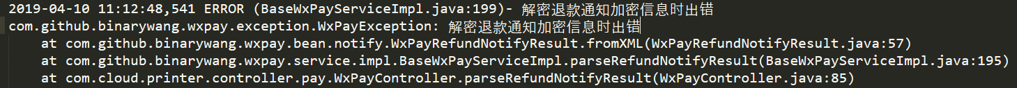 在本地退款回调通知正常解析，但部署到服务器上后解析出错 · Issue #998 · binarywang/WxJava · GitHub