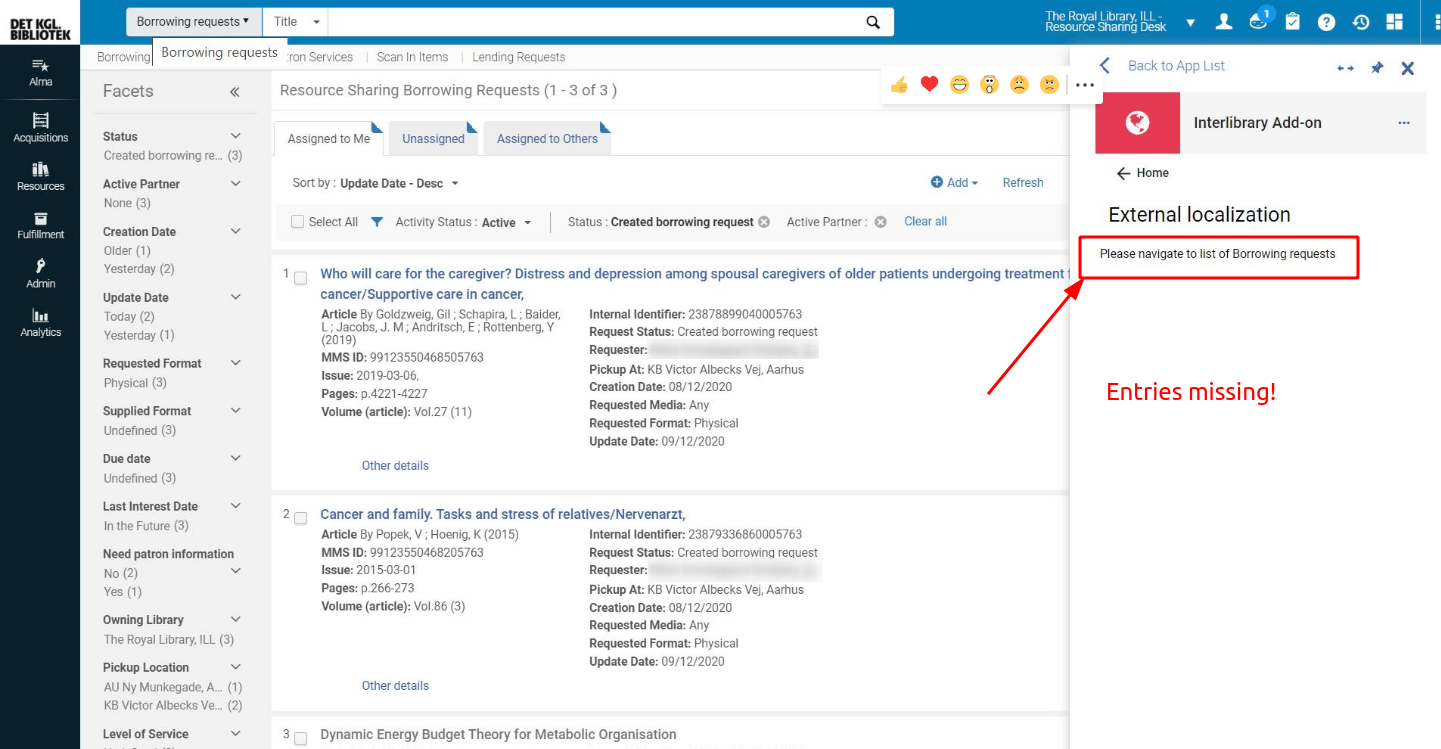 Borrowing Requests not showing in "Assigned to me" - works locally · Issue #9 · kb-dk/alma_cloud ...