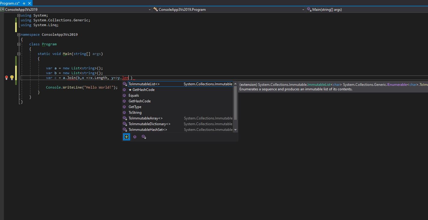 Incomplete Intellisenseautocomplete In Generic Func · Issue 40337 · Dotnetroslyn · Github 