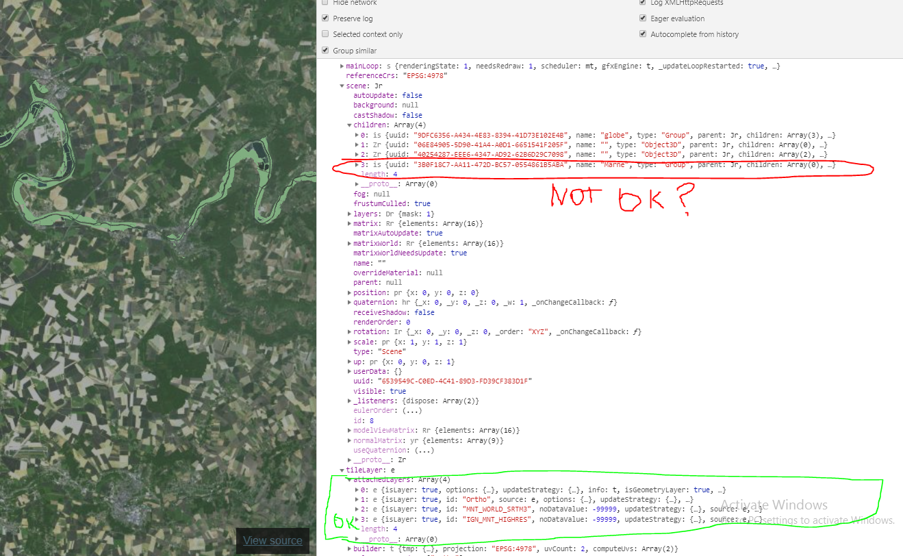 After removing GeometryLayer it still exists in view.scene · Issue #1283 · iTowns/itowns · GitHub