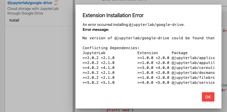 Not Compatible With The Current Version Of Jupyterlab · Issue 171 