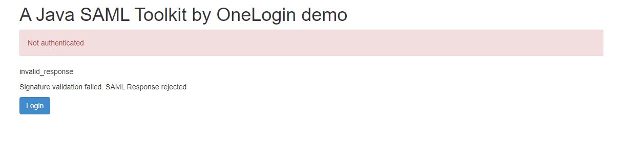 Signature validation failed. SAML Response rejected · Issue #216 · SAML-Toolkits/php-saml · GitHub