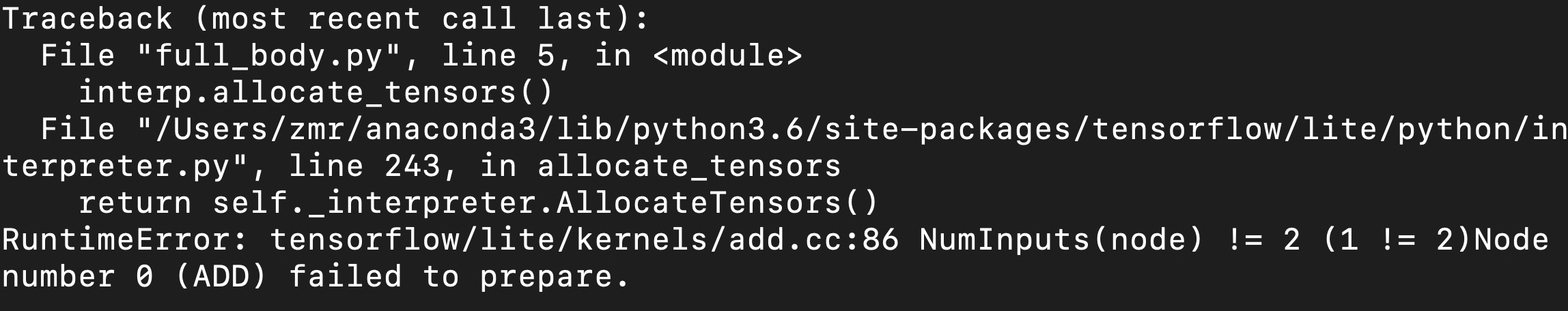 'pose_landmark_full_body.tflite' failed to load · Issue #1520 · google ...